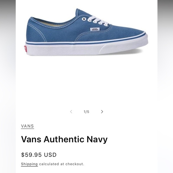 Vans | Shoes | Vans Classic Blue Canvas Shoes | Poshmark